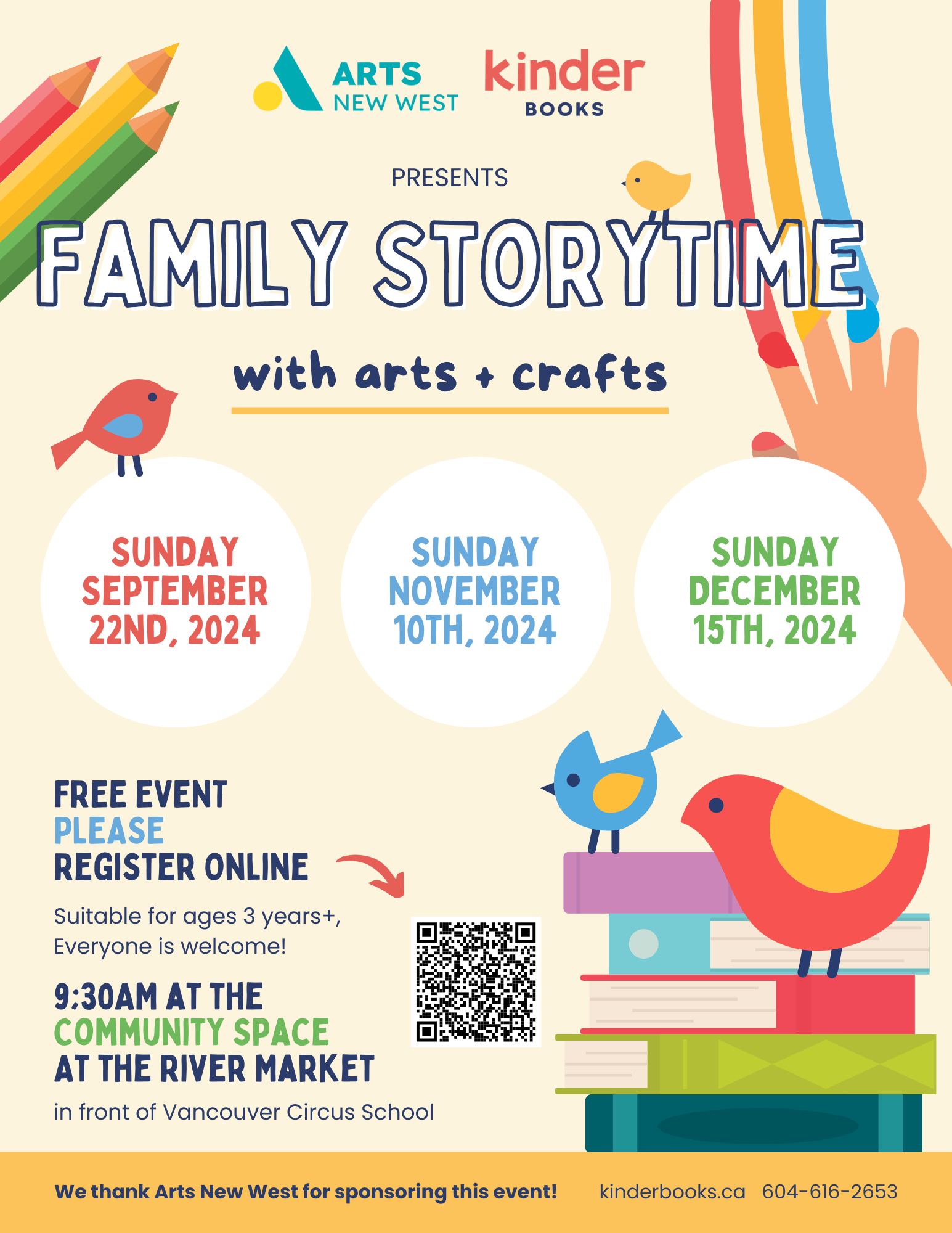 Kinder Books Family Storytime with Arts and Crafts - Tourism New ...