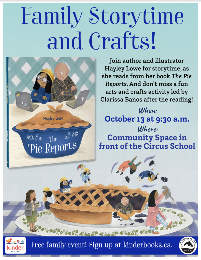 Kinder Books Family Storytime with Crafts with local author Hayley Lowe ...