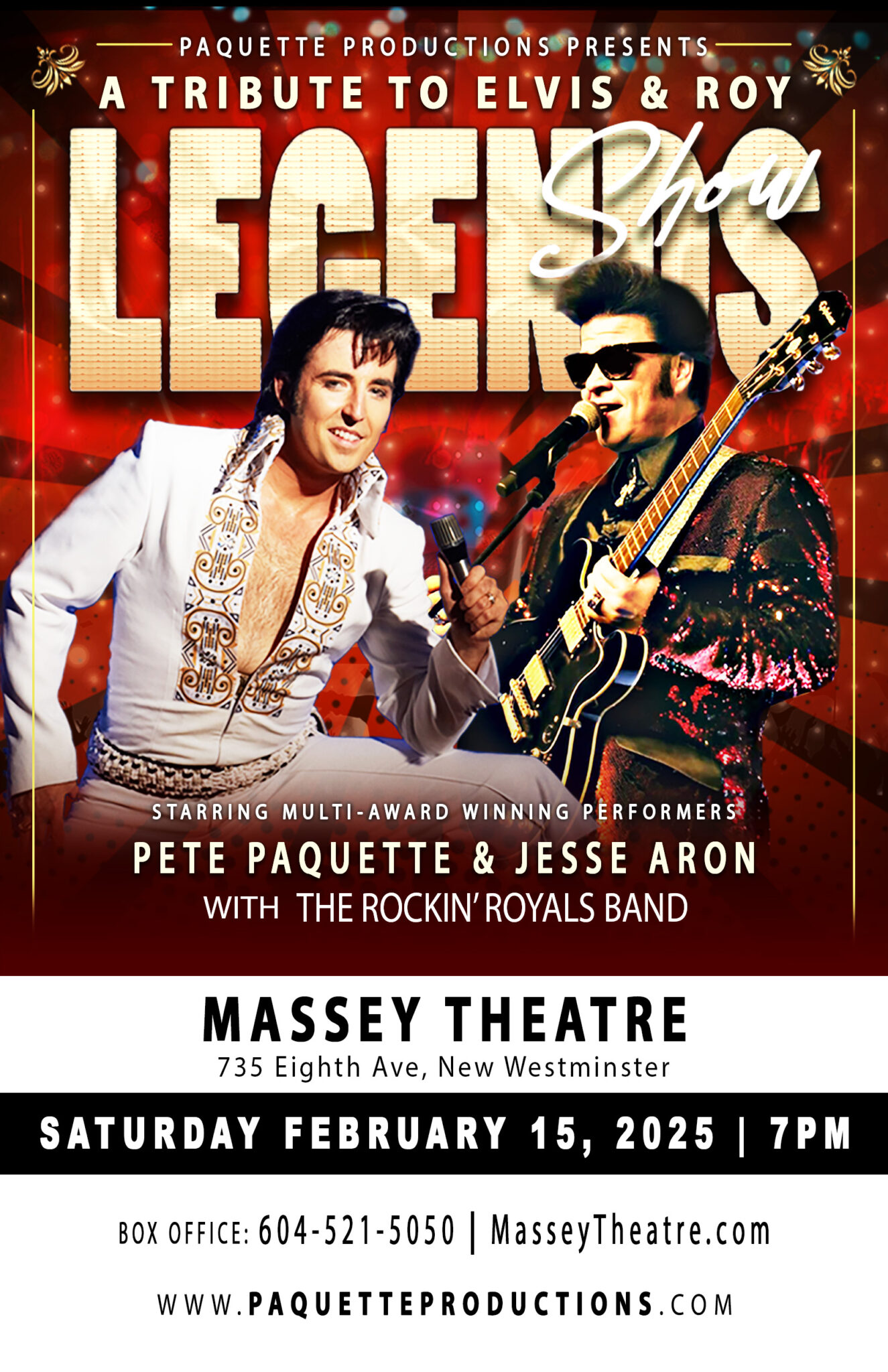 Legends Show: A Tribute to Roy and Elvis - Tourism New Westminster