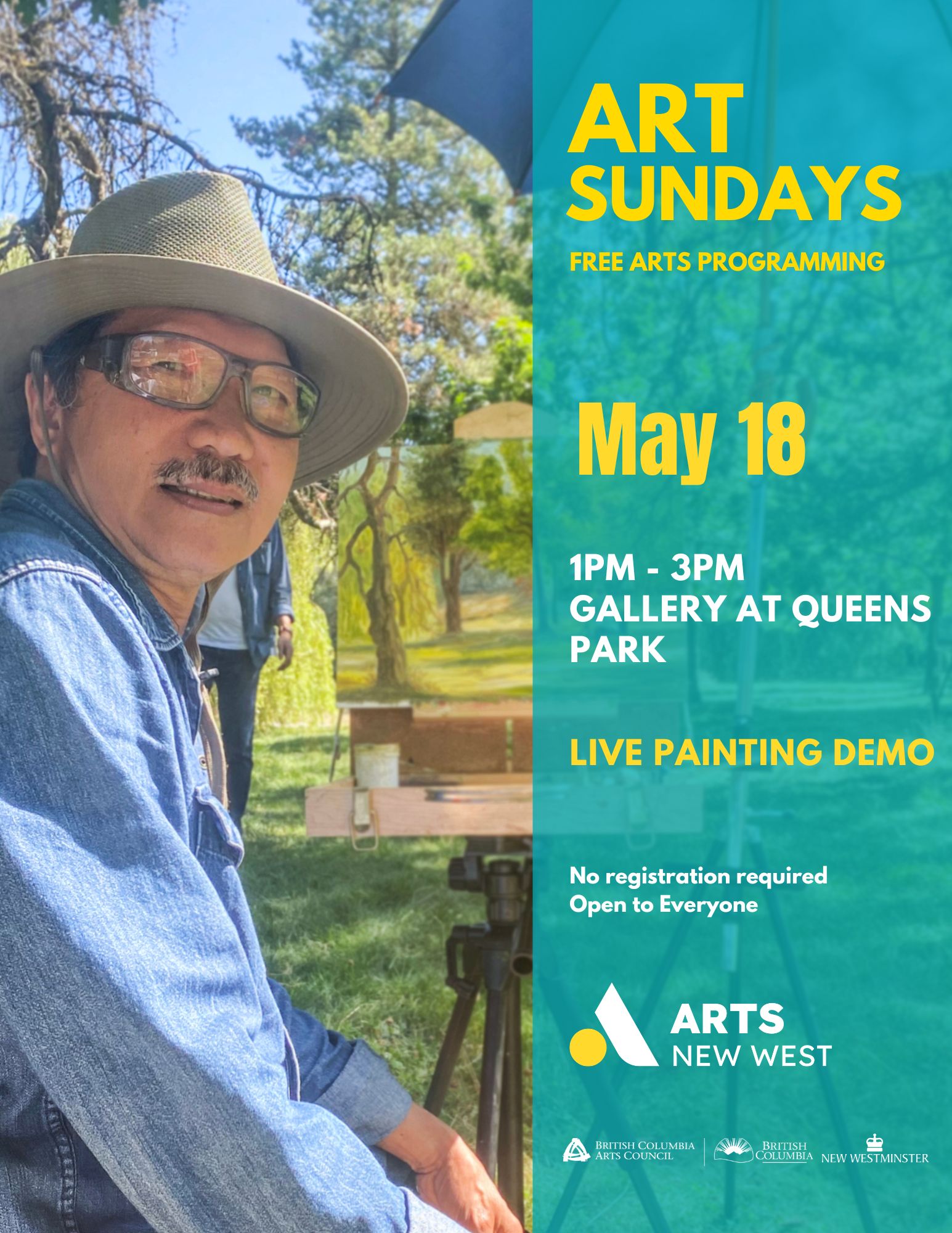 Live Painting Demo with Rod Pedralba - Tourism New Westminster