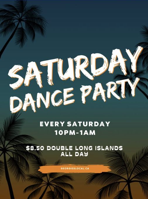 Saturday Dance Party at Georgie’s Local - Tourism New Westminster